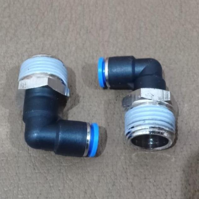 Jual Fitting Nepel Pneumatic Elbow Selang 8MM drat 1/2 INCH (PL 8-04) - Jakarta Barat - DEX ...