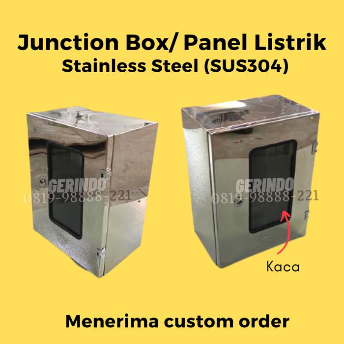 Jual Box Panel Listrik Stainless Steel SUS304 40x30x20cm 1.2mm Mirror ...