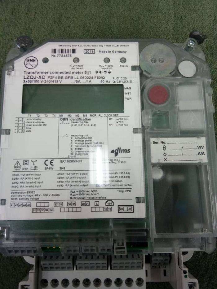 Jual ENERGY KWH METER /EMH LZQJ-XC 0,2S Energy Meter RS485 DLMS/P2F4-BB ...