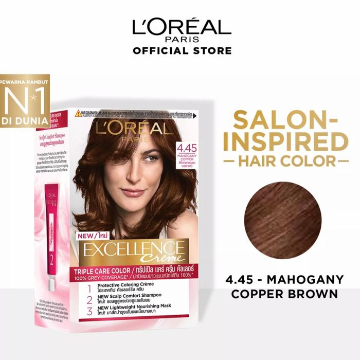 Jual L'Oreal Paris Excellence Creme Hair Color Cat Rambut - Moka Brown ...