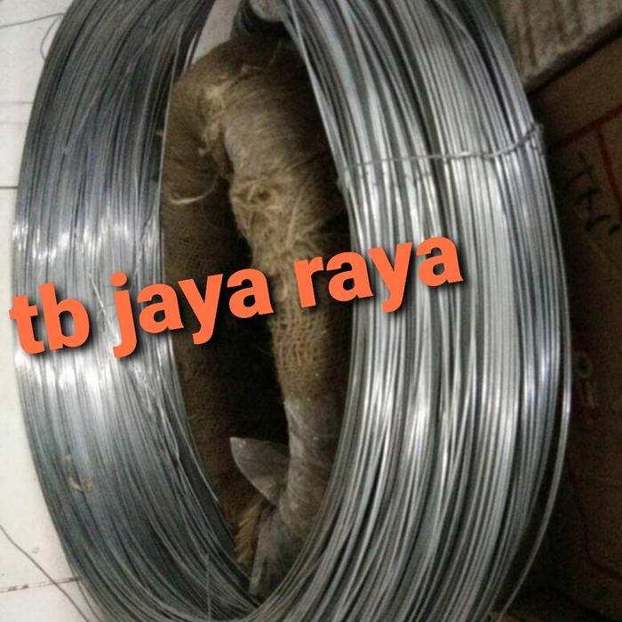 Jual kawat seng BWG 18mm = 1,2 mm / kawat licin galvanis putih (100 ...