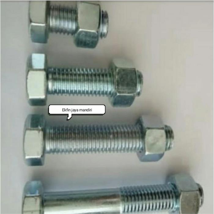Jual Baut mur M12 x 50mm Putih Galvanis - Jakarta Pusat - Ekfinjayamandiri | Tokopedia
