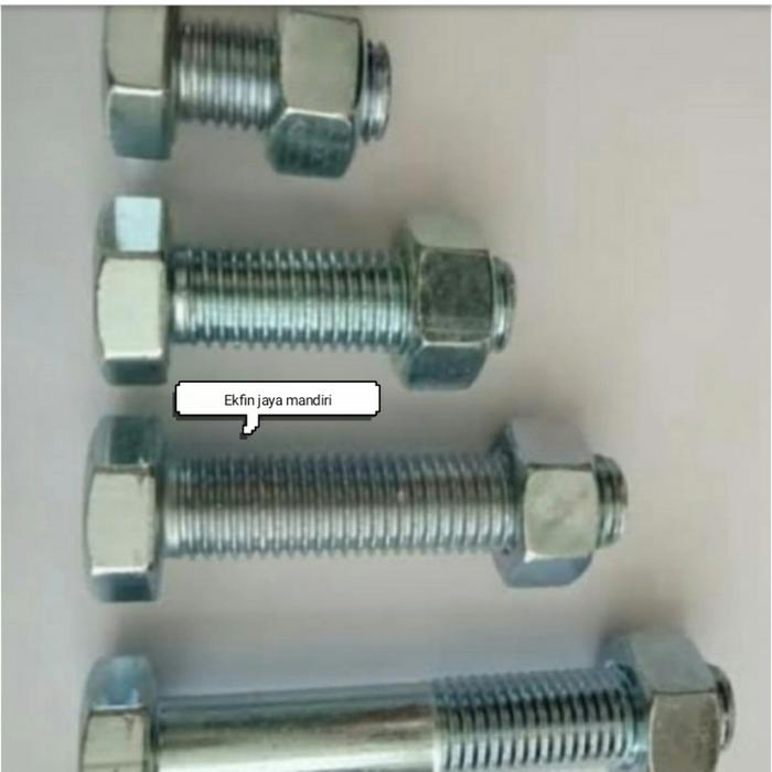 Jual Baut mur M10 x 70mm Putih Galvanis - Jakarta Pusat - Ekfinjayamandiri | Tokopedia