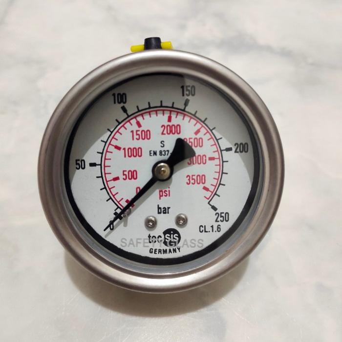 Jual Tecsis Pressure D 2,5" 0-250 bar drat 1/4" NPT kuningan Payung - Jakarta Utara - Maju ...