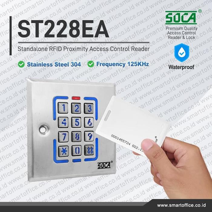 Jual SOCA Standalone RFID Proximity 125Khz Access Control Reader ...