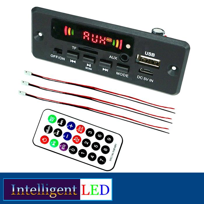 Jual Amplifier 2x3w 5v Bluetooth Mp3 Decoder Board Fm Tf Sd Card Aux ...