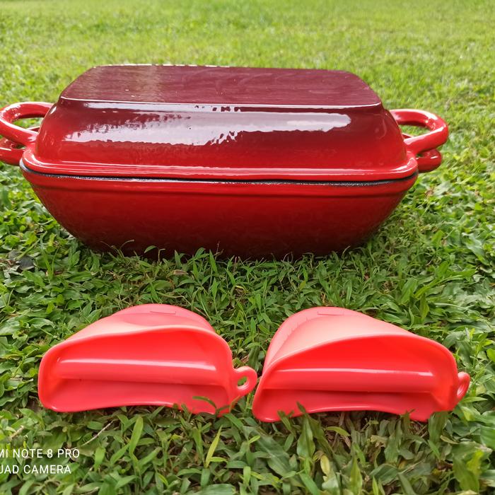 Jual Enamel cast Iron baking tray and grill pan two in one - Kota ...