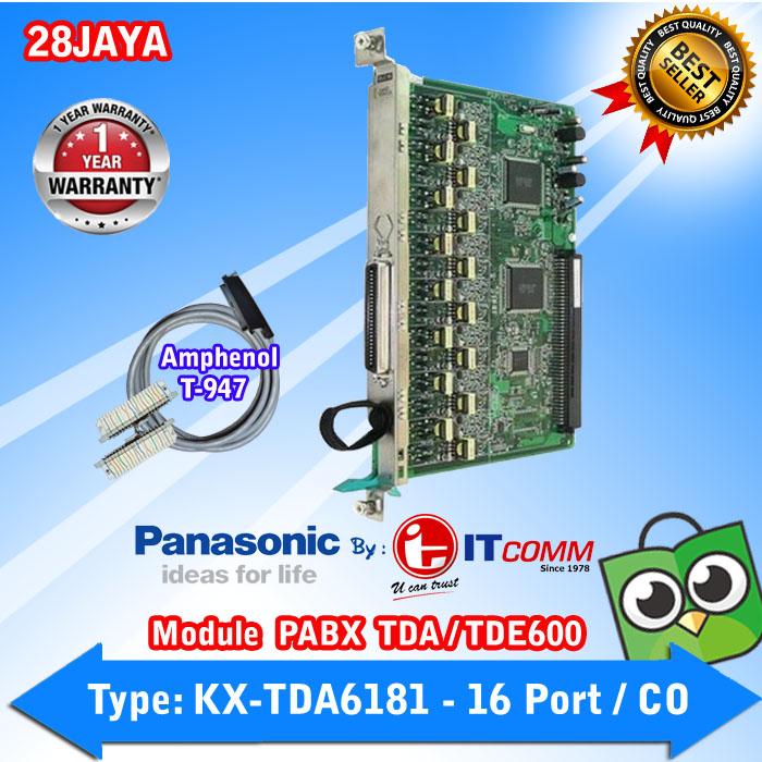 Jual Panasonic KX-TDA6181 - Module CO 16 Port - Untuk PABX KX-TDA600 ...