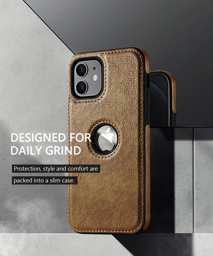 Promo Synthetic Leather Jelly Case iPhone 12 Pro Max Case iPhone 12 ...
