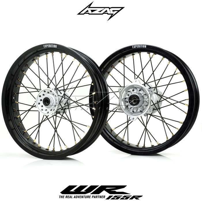 Jual VELG SET SUPERMOTO YAMAHA WR155 EXPEDITION BLACK TROMOL ORIGINAL ...