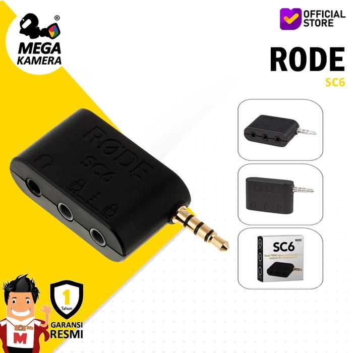 Jual Rode SC6 Dual Microphone Input and Headphone martphone Audio ...
