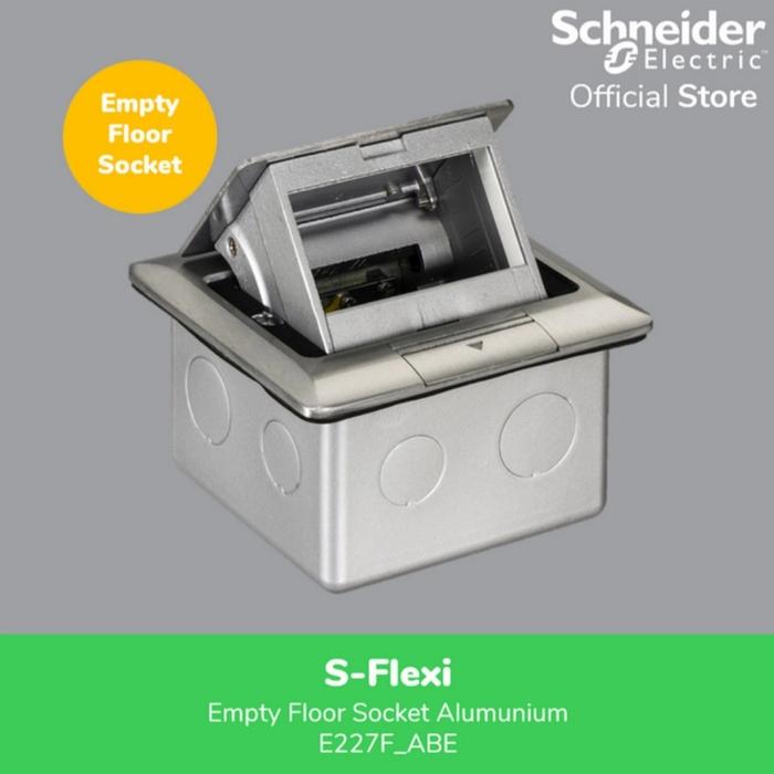 Jual Schneider Eletric S-flexi Empty floor socket silver E227F_ABE ...