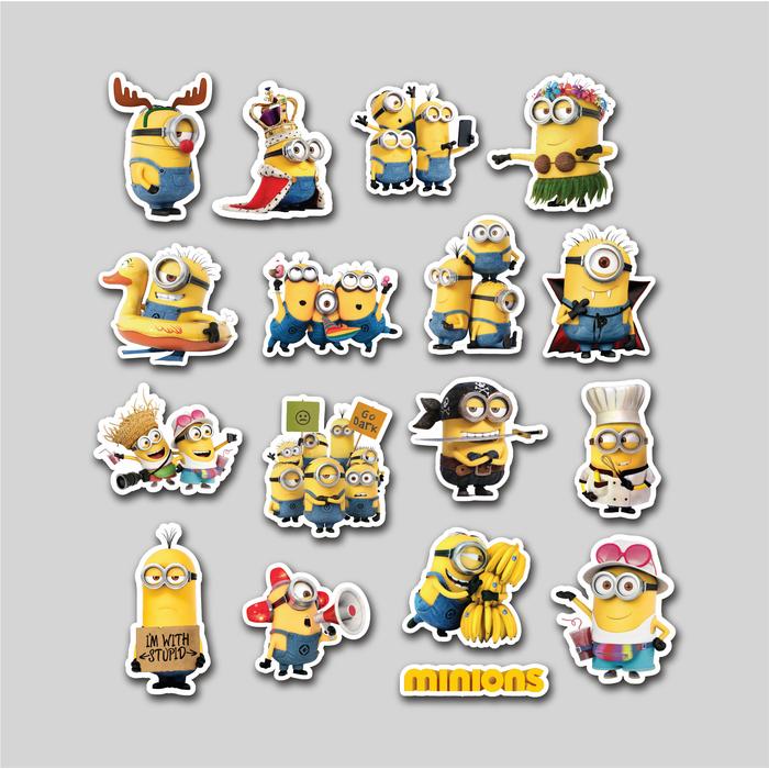 Jual STICKER PACK MINION DESPICABLE ME / STICKER HELM VINYL / STIKER ...