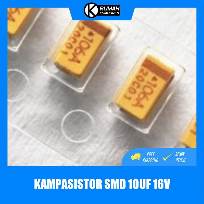 Jual Kapasitor smd 10 uf 16V 10UF 106C 3216 AVX Chip Tantalum Capacitor ...
