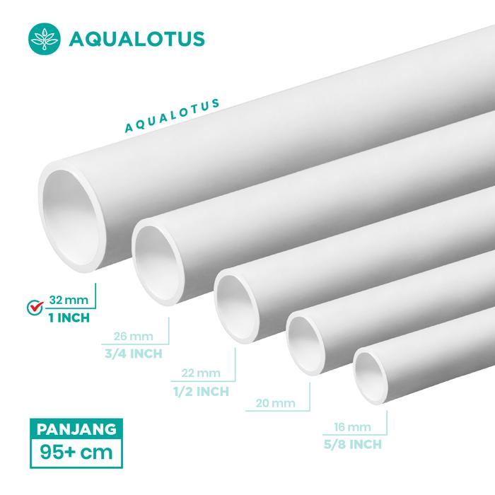 Jual Pipa PVC 1" Inch (Panjang 95 cm+) Diameter Luar 32 mm - PVC Putih ...