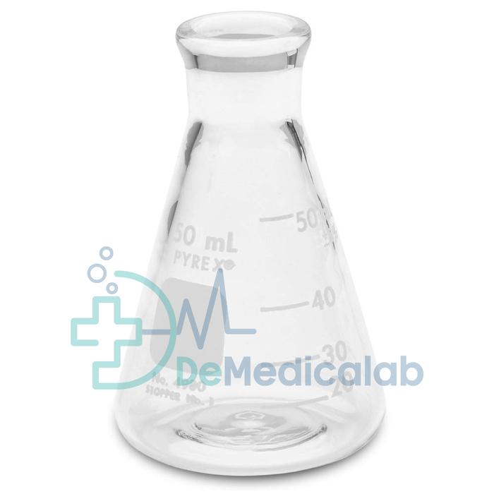 Jual Erlenmeyer Glass Flask / Labu Kaca Erlenmeyer Pyrex RRC 50 ml ...