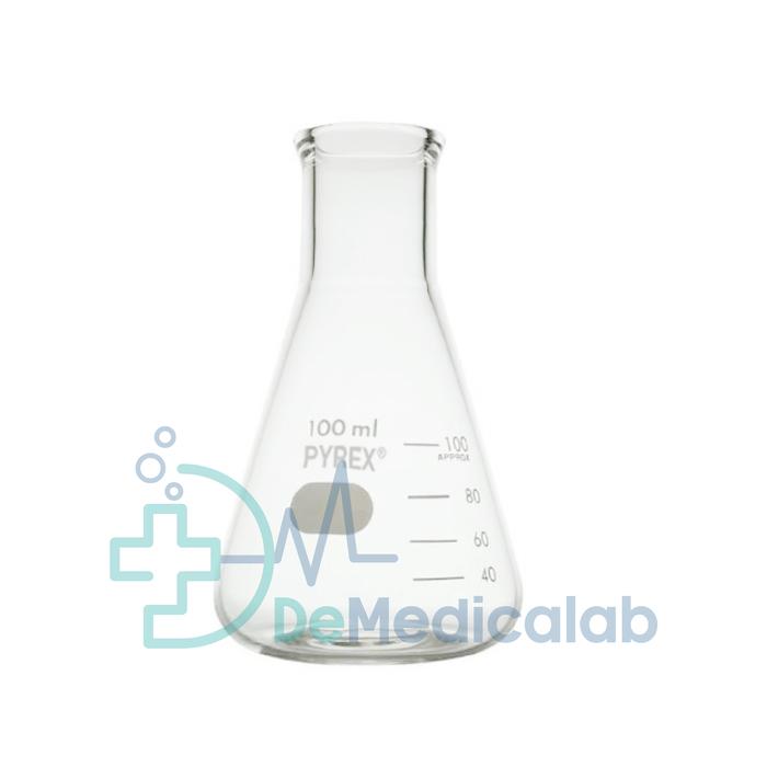 Jual Erlenmeyer Glass Flask / Labu Kaca Erlenmeyer Pyrex RRC 100 ml ...