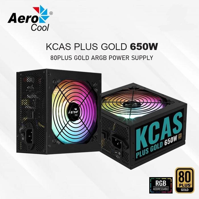 Promo Aerocool KCAS PLUS GOLD 650W 80+ Gold ARGB - Power Supply Cicil 0% 3x - Jakarta Pusat - J ...