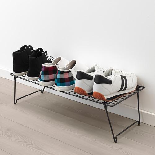 Jual Rak Tempat Sepatu Sandal Sendal 1 Susun Besi Bisa Di Susun Hitam ...