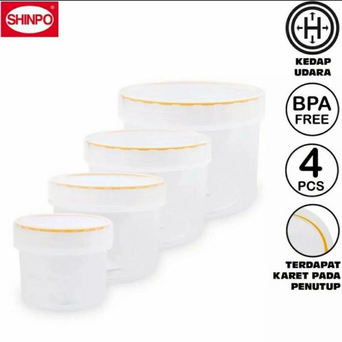 Jual (isi 4) TOPLES PLASTIK KEDAP UDARA BENING SHINPO SIP 351 (S/M/L/XL ...