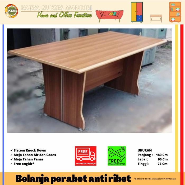 Jual Meja Meeting Rapat Kerja Conference Table Tahan Air Persegi 180 x ...