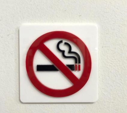 Jual Akrilik No Smoking Sign Dilarang Merokok Model Tempel - Kota ...
