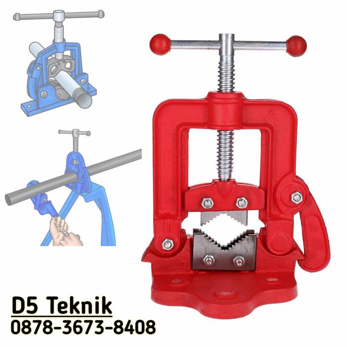 Jual Alat Penjepit Pipa Besi 6 inch Catok Pipa Tanggem Pipa Heavy Duty ...