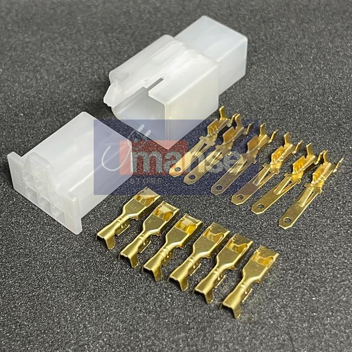 Jual Socket Motor 6 Pin Kecil / Soket Konektor Kabel 6 Pin + Skun (Set ...