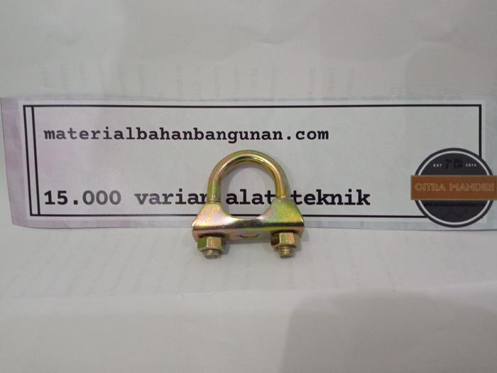 Jual Muffler Clamp 1 1/4 inch Klem Klam U Bolt Bracket Breket Knalpot ...