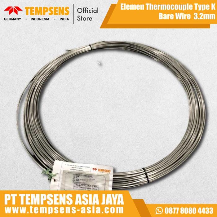 Jual Element Thermocouple Type K Bare Wire 3.2mm Tempsens - Jakarta ...