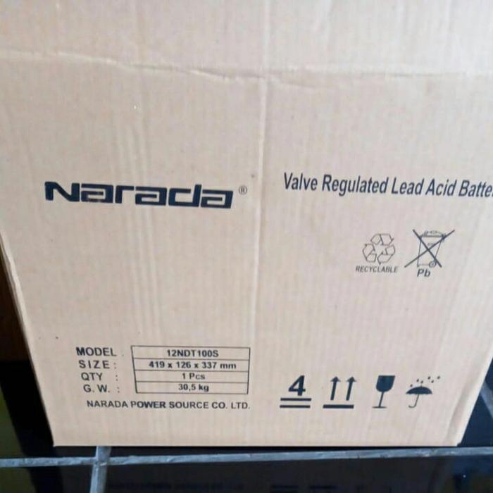 Jual Battery Aki Kering VRLA Valve Regulated Lead Acid 12V 100Ah Narada - Kota Bekasi - Harie ...