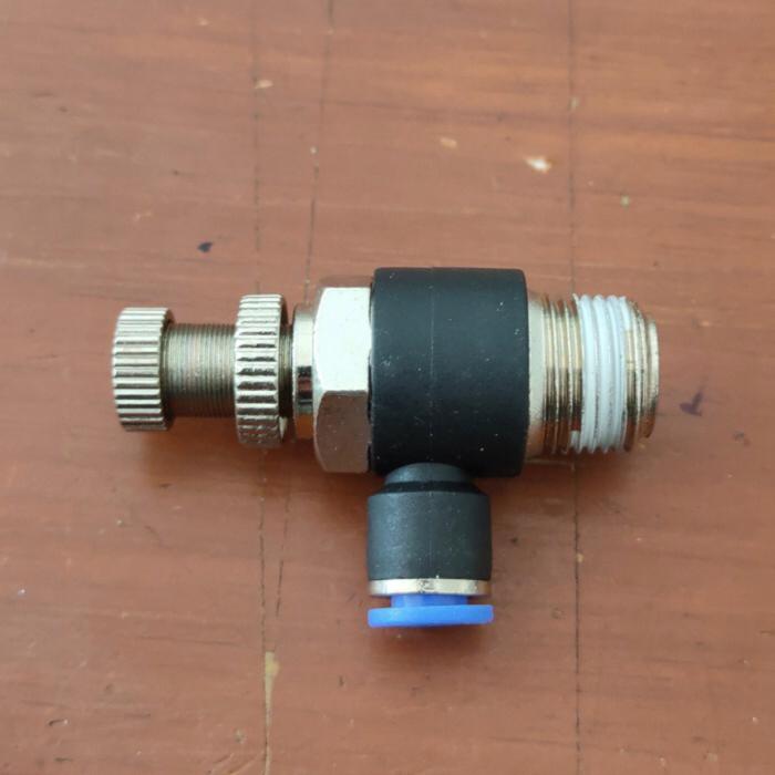 Jual fitting pneumatic speed control untuk selang 8mm drat 1/8~1/4~3/8 ...