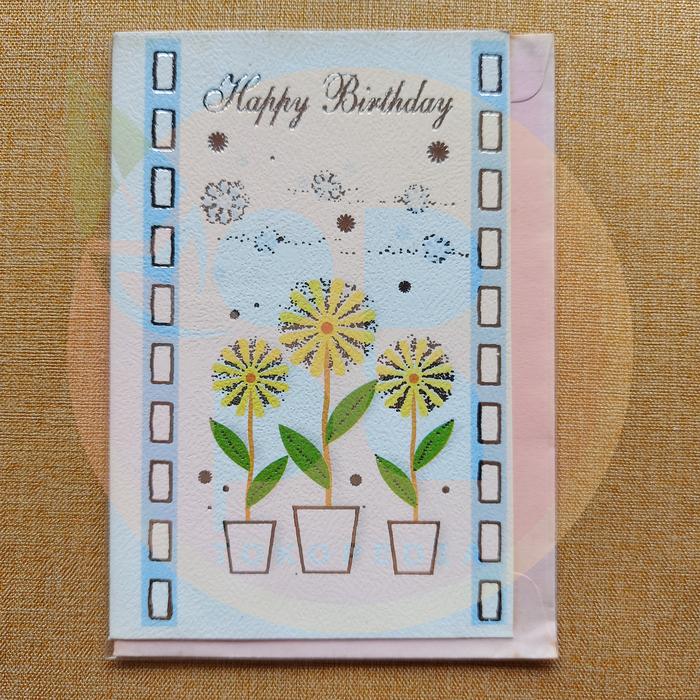 Jual Kartu & Amplop Ucapan Pesta Ulang Tahun Lipat Birthday Card ...