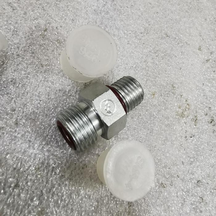 Jual Adapter 1/4" ORFS Male x 7/16"-20 SAE Male Sea-Lok Parker 4 F5OLO ...