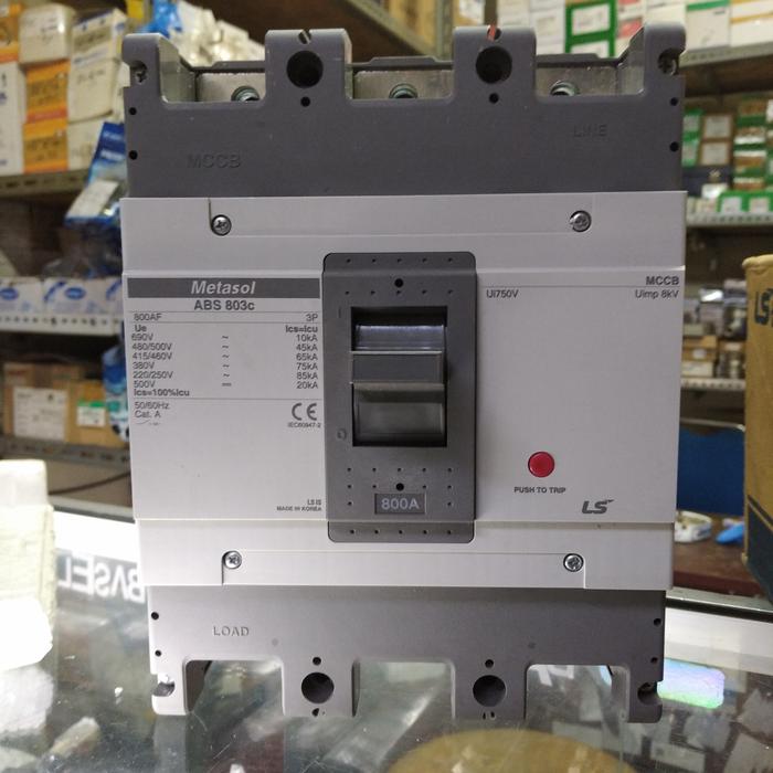 Jual mccb ls metasol ABS 803C 3P 800A 0RIGINAL - Kota Bandung - pratama ...