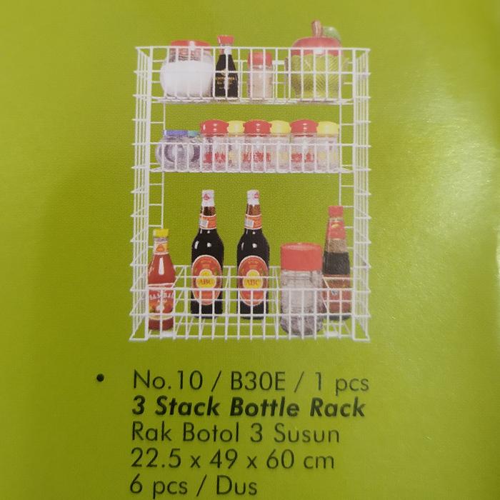 Jual Rak Modelline B 30 E Botol 3 Susun / 3 Stack Bottle Rack - RAK ...