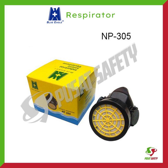 Jual Masker Chemical Respirator Single NP305 Blue Eagle Original ...