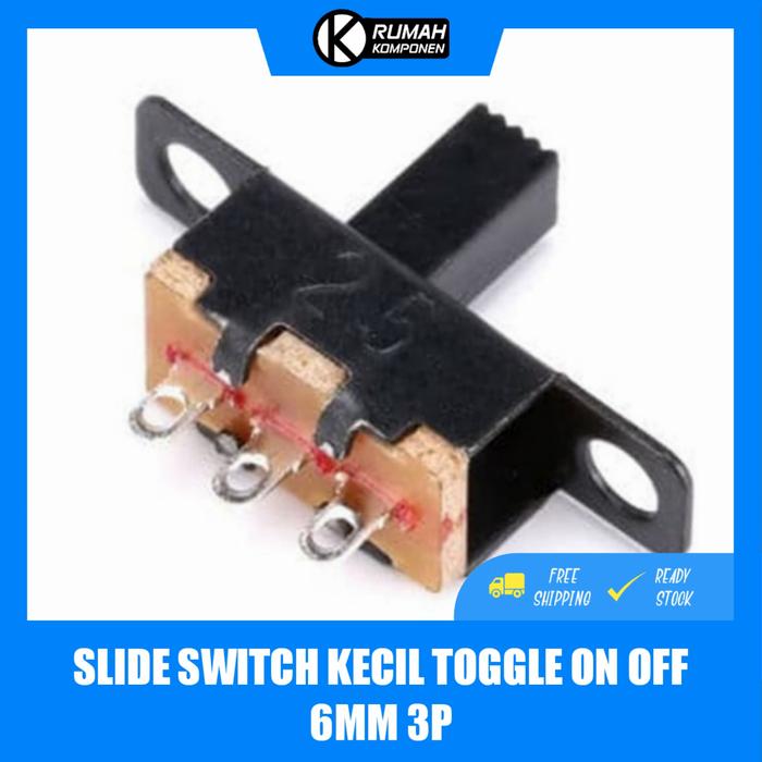 Jual Slide switch kecil toggle ON OFF 6mm 3p saklar geser mini 3 pin ...