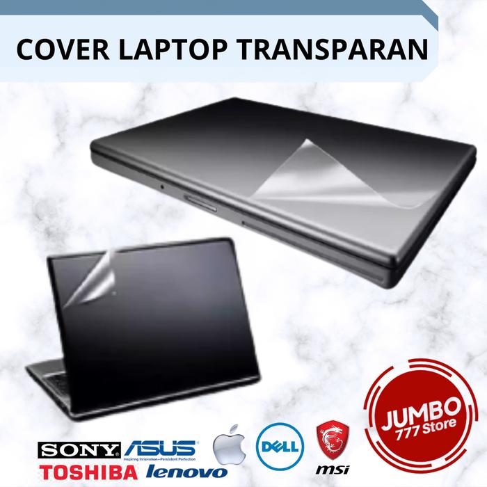 Jual cover laptop transparan / garskin laptop transparan / skin laptop ...