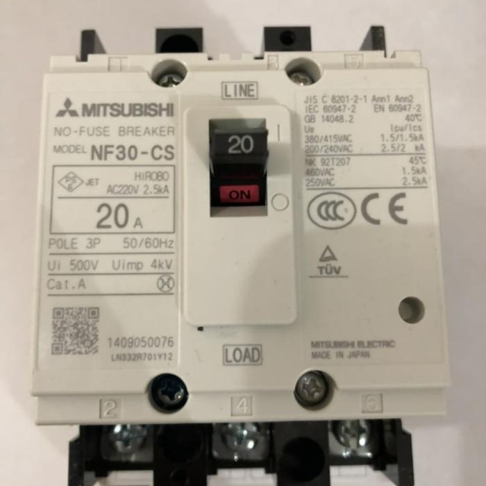 Jual NFB MCCB Breaker NF30CS 10A / 15A / 20A / 30A Mitsubishi - Jakarta ...