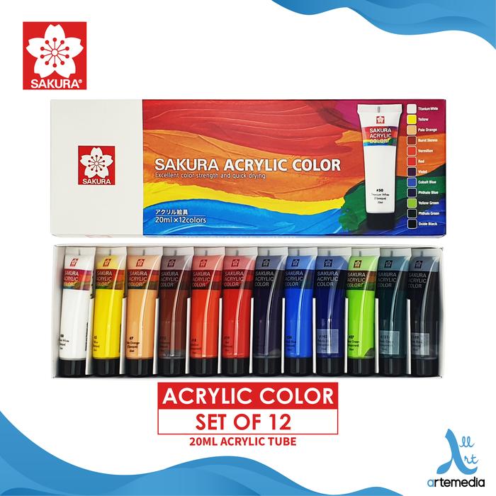 Promo Cat Akrilik Sakura Acrylic Paint Color Set - Jakarta Selatan ...