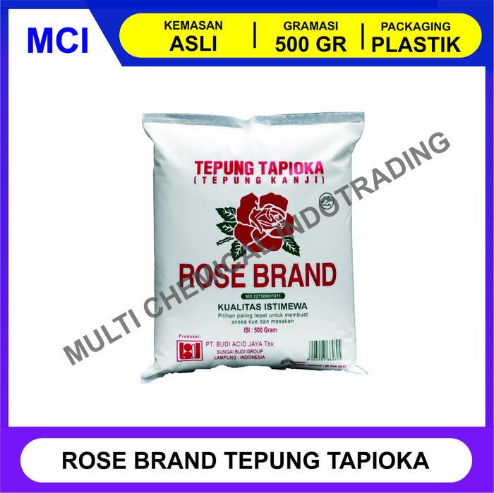 Jual TEPUNG TAPIOKA ROSE BRAND 500 GR / TEPUNG SAGU / KANJI / ROSEBRAND ...