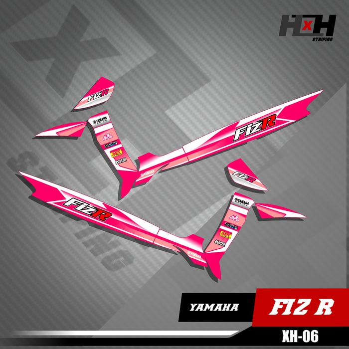 Jual Sticker Striping FIZ R Motif Roadrace Racing Semi Full Kode XH-06 ...