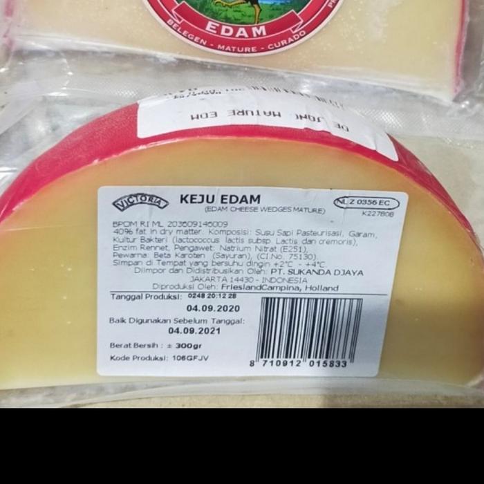Jual keju bola victoria edam mature k.h dejong ball bulat +-300 gr ...