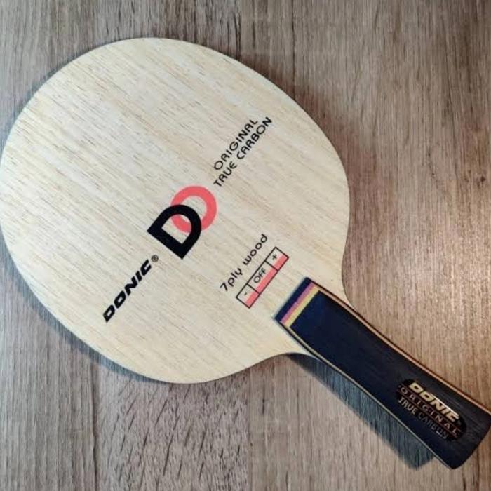 Jual BET PINGPONG TENIS MEJA DONIC ORIGINAL TRUE CARBON KAYU SERANG ...