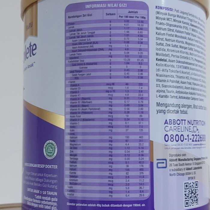 Jual Pediasure Complete Van 400gr Di Seller Sunshop - Cengkareng Timur ...