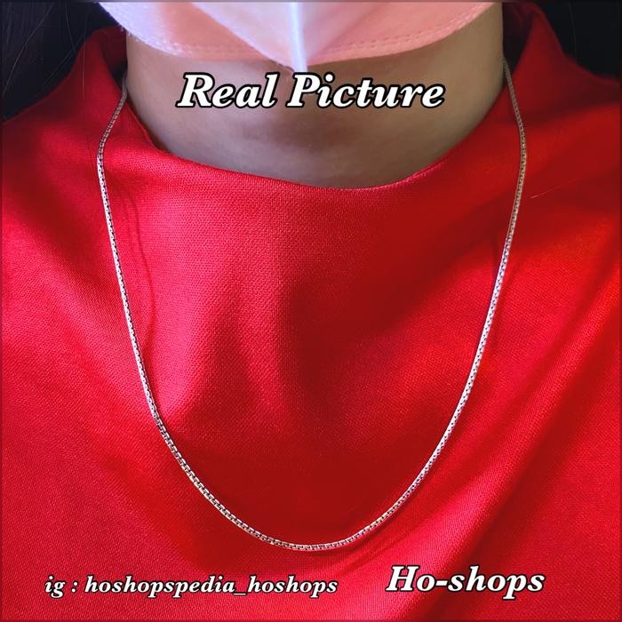 Jual Kalung Italy Santa Mas Putih Kadar 75% Asli Emas A.sae - 44cm-4 ...