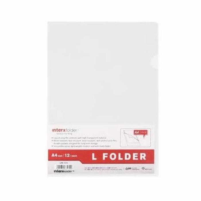Jual Map L A4 / Map L A4 Inter-X / Clear Sleeves A4 ( isi 12 ...