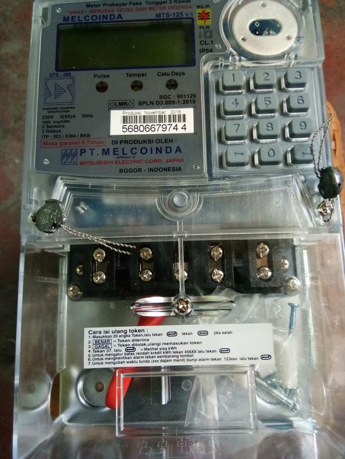 Jual KWH METER/prabayar fase Tungal 2 kawat/ 5/60A Melcoinda - Jakarta ...