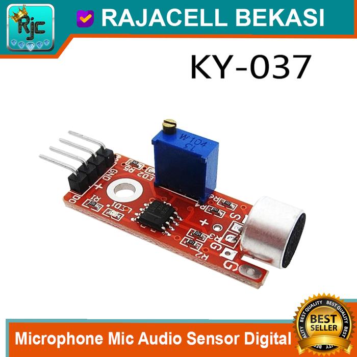 Jual Microphone Sensor for Arduino Mic Audio Sensor Digital & Analog ...